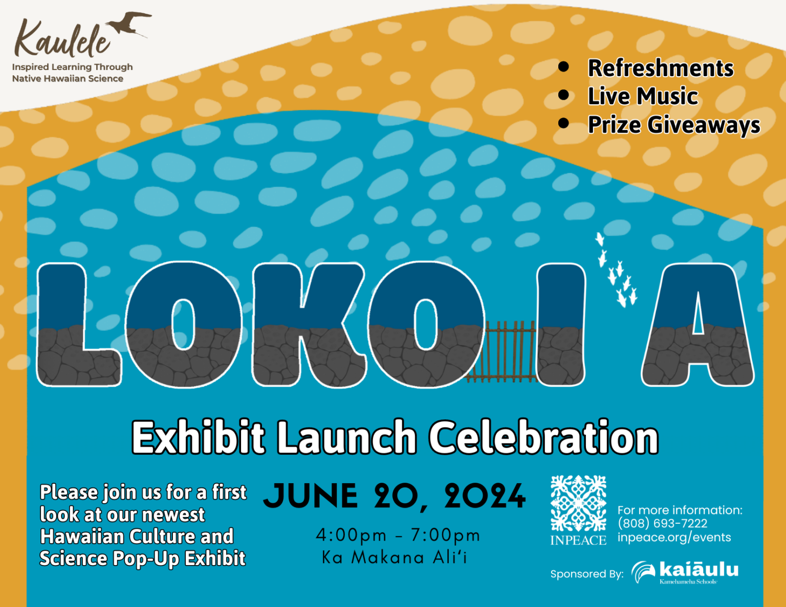 Loko Iʻa Exhibit Launch Celebration - INPEACE